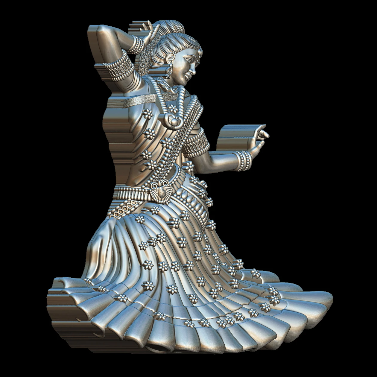 3D Model Of India Traditional Dance