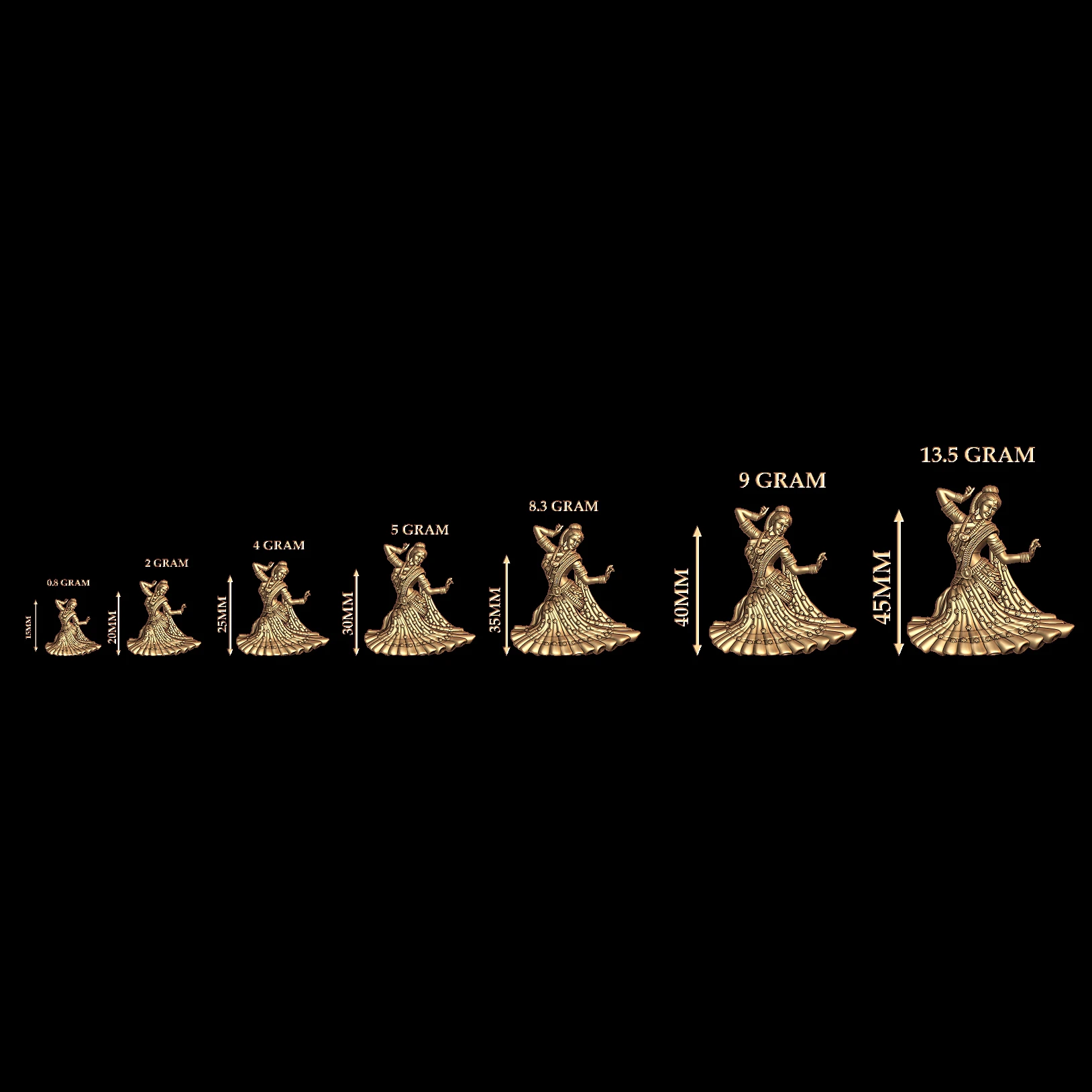 3D Model Of India Traditional Dance