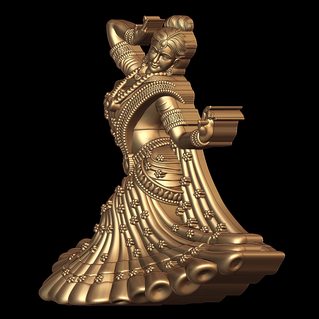3D Model Of India Traditional Dance