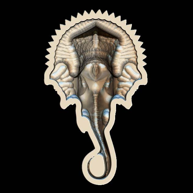Ganesh Ji Face 3D Model
