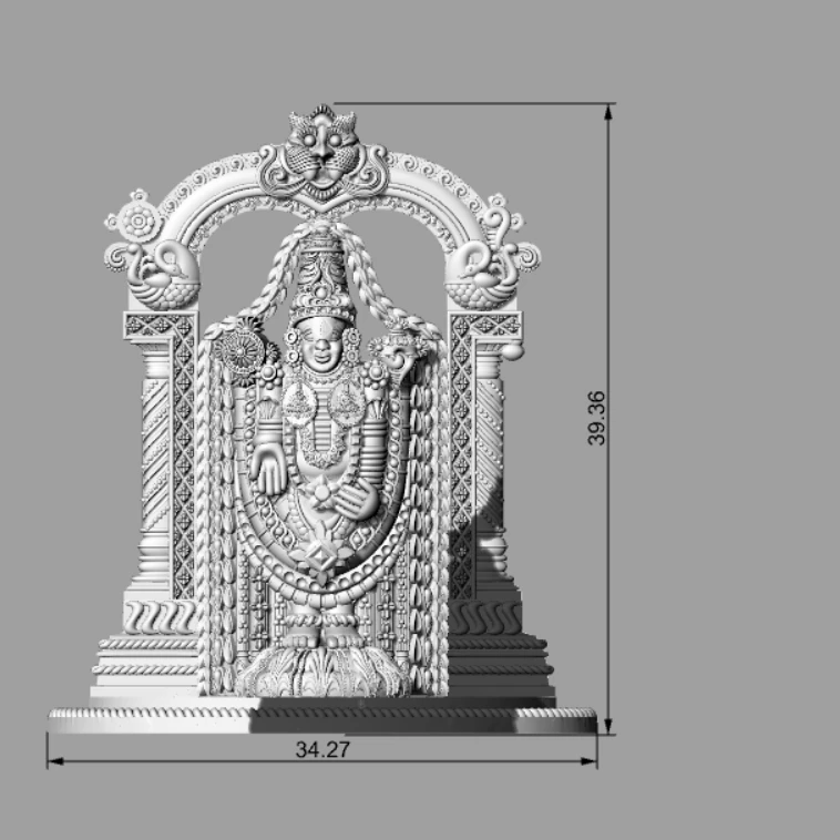 Lord Sri Venkateswara 3d Model