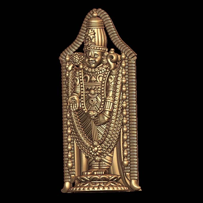 Tirupati Venkateswara Balaji 3D Model | STL