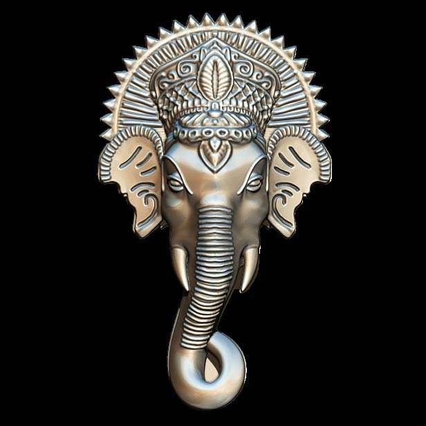 Ganesh Ji Face 3D Model