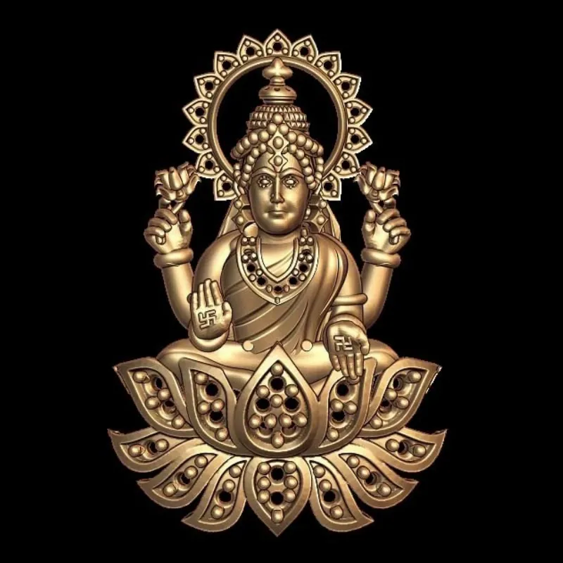 Buy Mata lakshmi Pendant 3D Model - Prosperity Symbol
