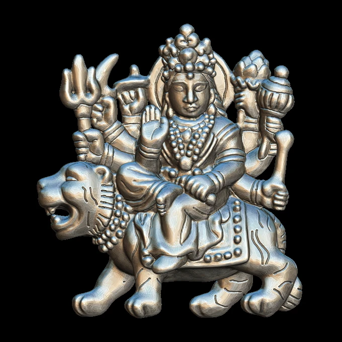 Maa Durga Murti 3D Model