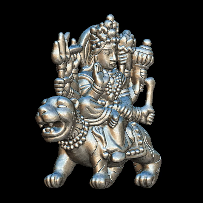 Maa Durga Murti 3D Model