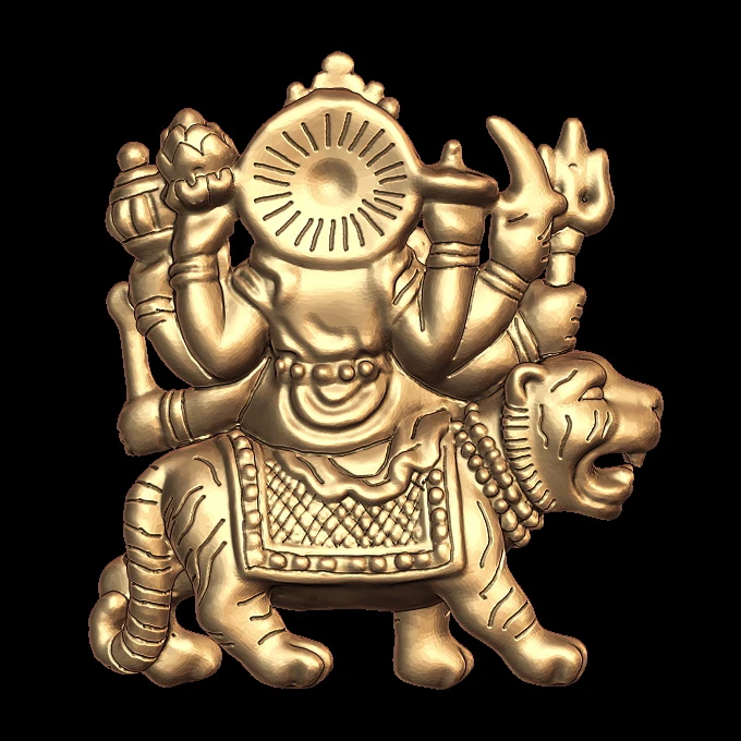 Maa Durga Murti 3D Model