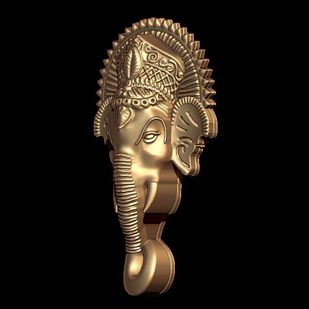 Ganesh Ji Face 3D Model