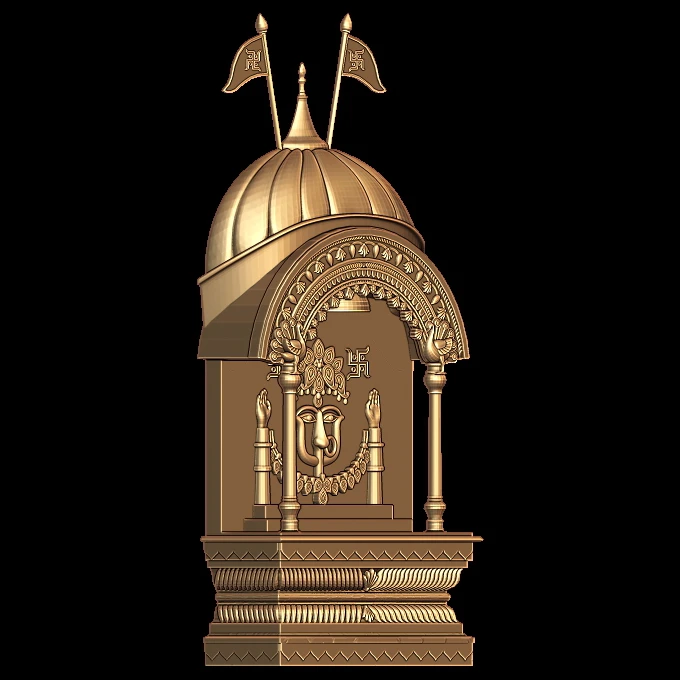 Jain Symbol 3D Model