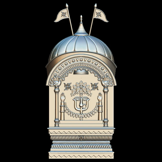 Jain Symbol 3D Model