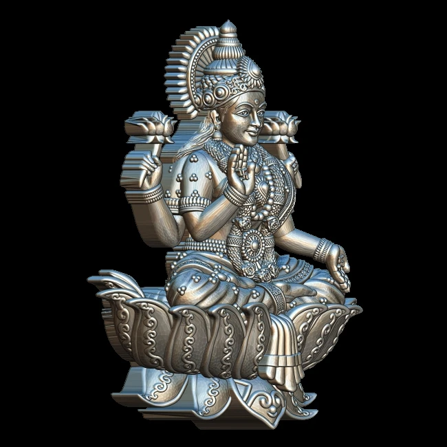 Goddess Laxmi Ji 3D Model