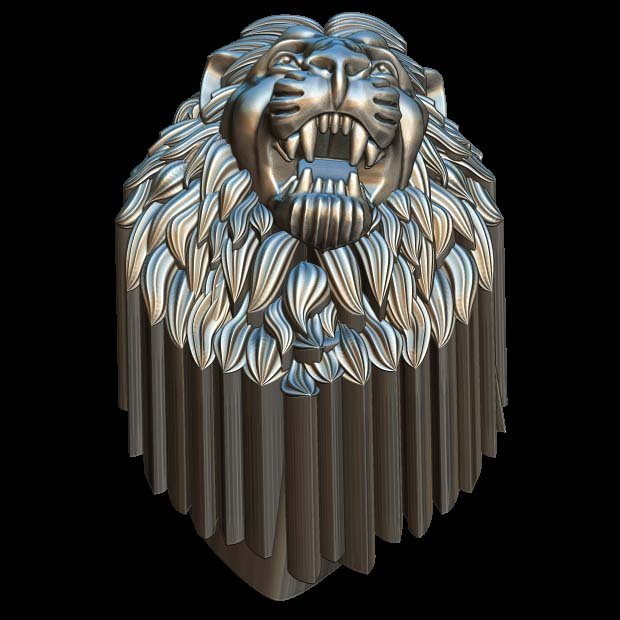 Lion Head 3D Model | Animal Design