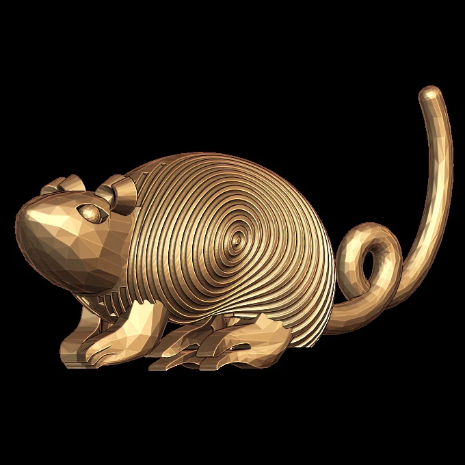 Rat 3D Model STL File