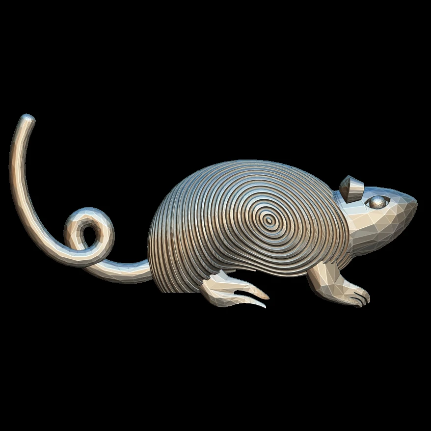 Rat 3D Model STL File