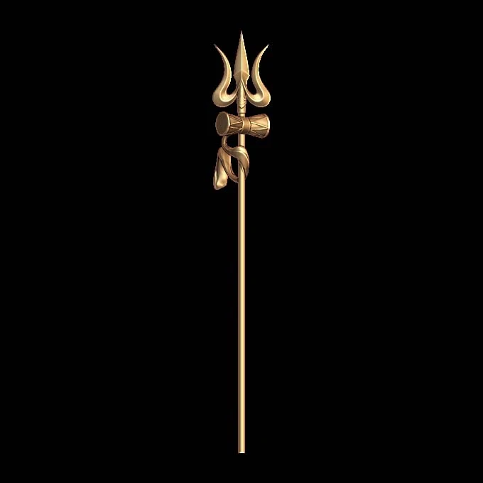 Buy Trishul 3D Model - Sacred Trident of Lord Shiva