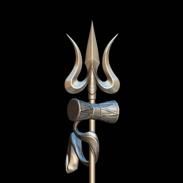 Buy Trishul 3D Model - Sacred Trident of Lord Shiva