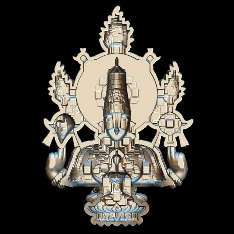 Balaji Pendant 3D Model - Exquisite Craftsmanship