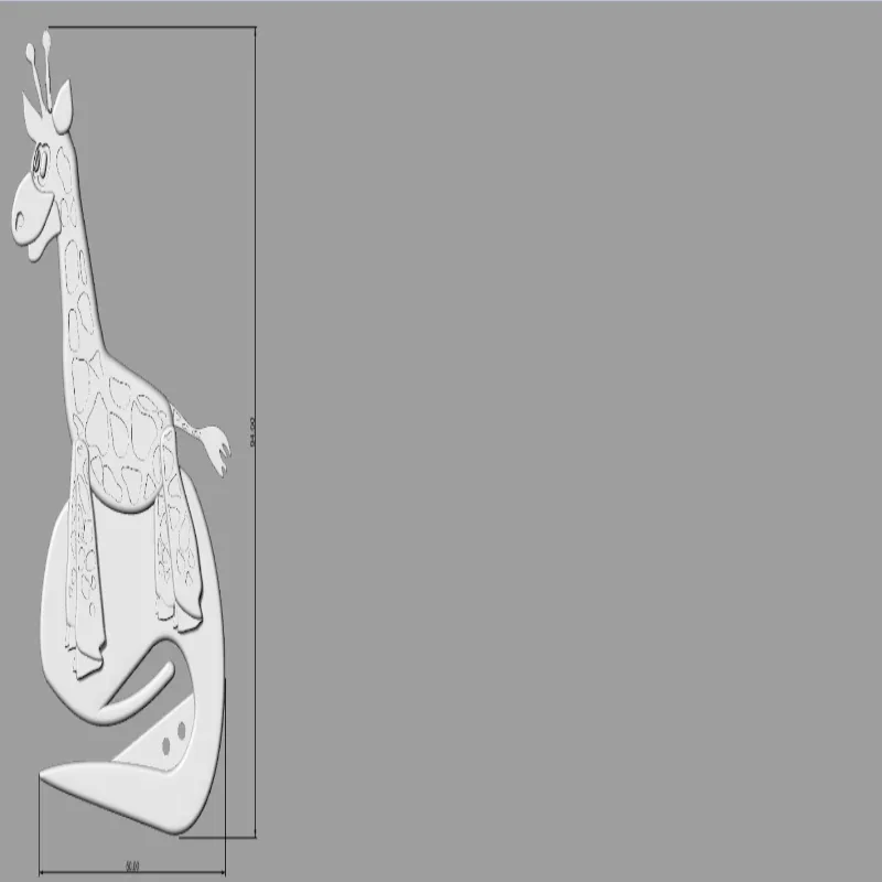 Exquisite Giraffe 3D Model STL & 3DM Files