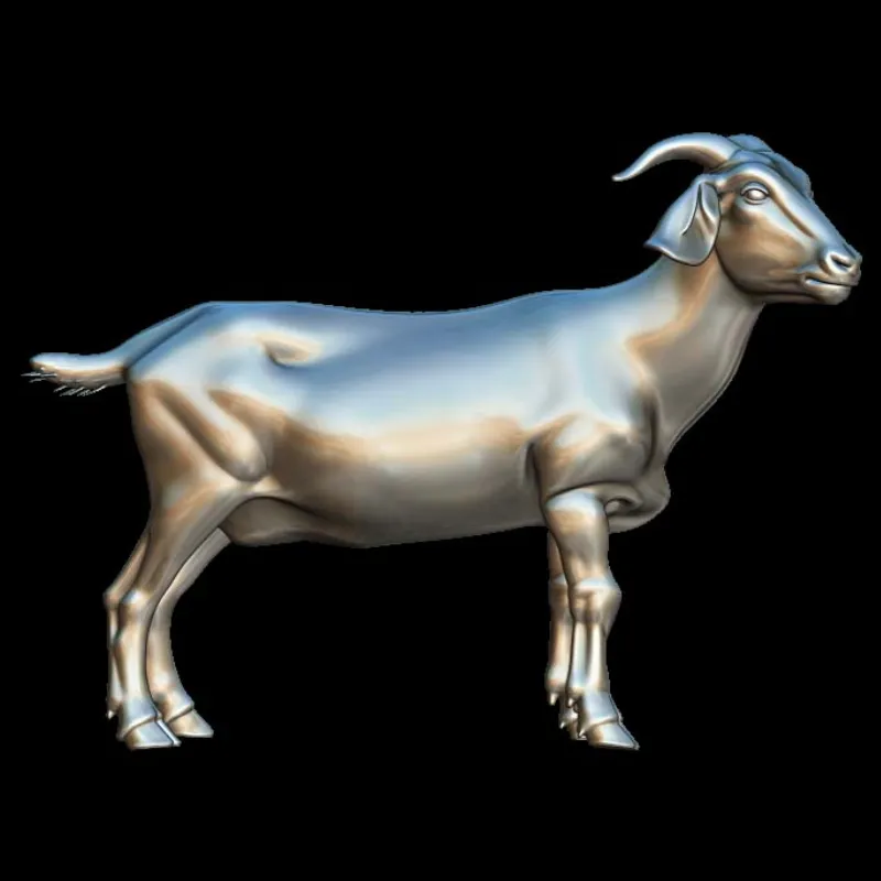 Exquisite Goat 3D Model STL & GLB File