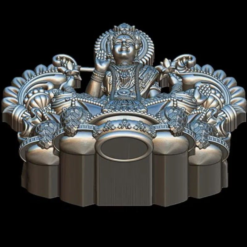Goddess Laxmi 3D Model for Jewelry - Prosperity and Abundance