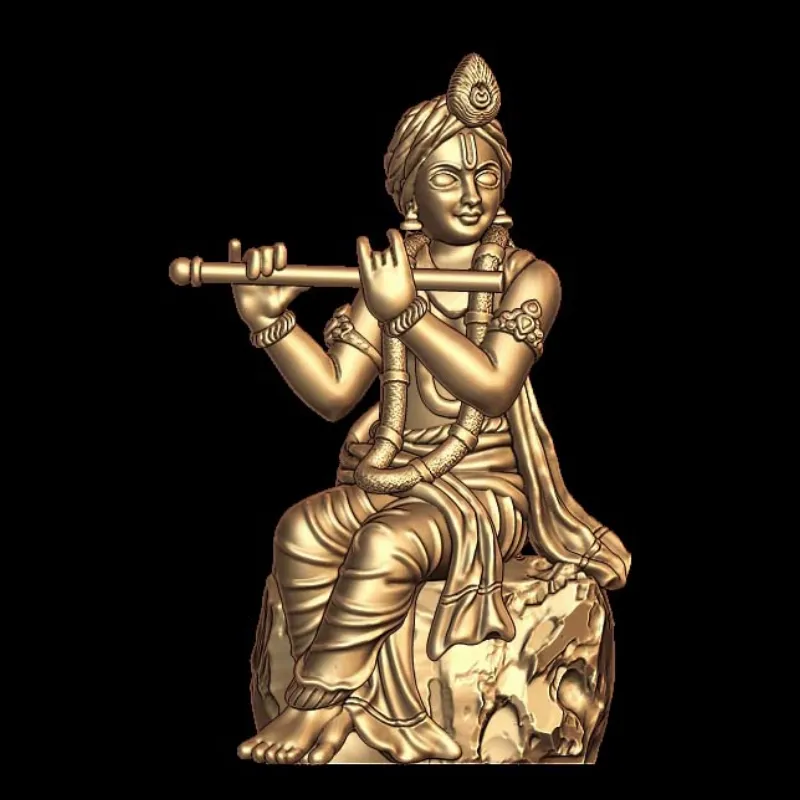 Krishna 3D Model Pendant - Exquisite Design for Devotees