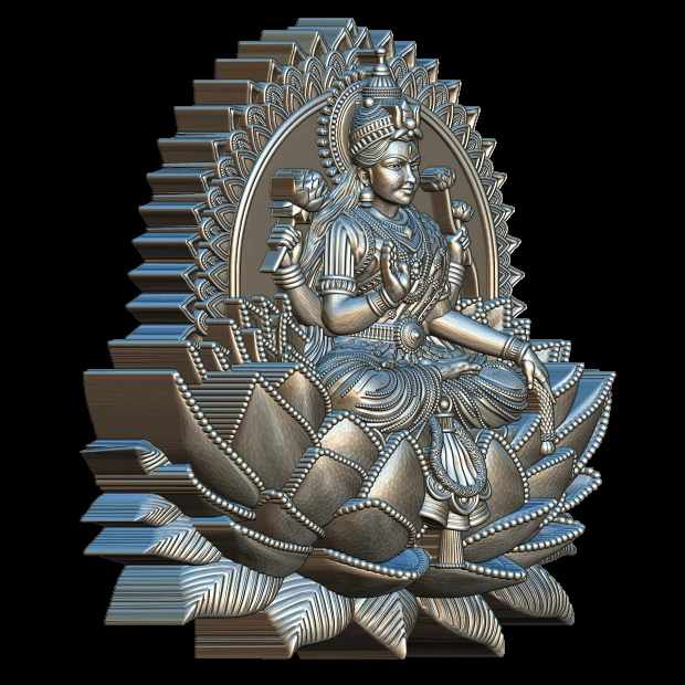 Goddess Lakshmi Ji 3D Model