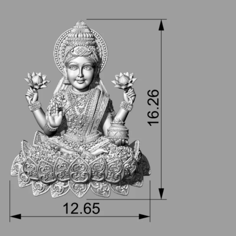 Divine Laxmi 3D Model STL for 3D Printing