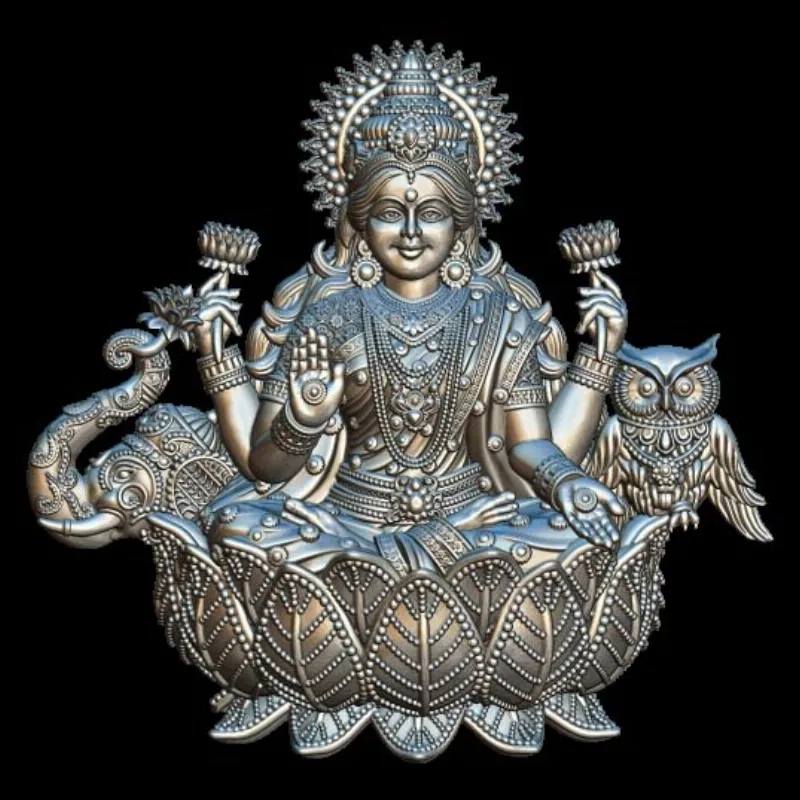 Buy Exquisite Laxmi Jewelry 3D Model STL File Online