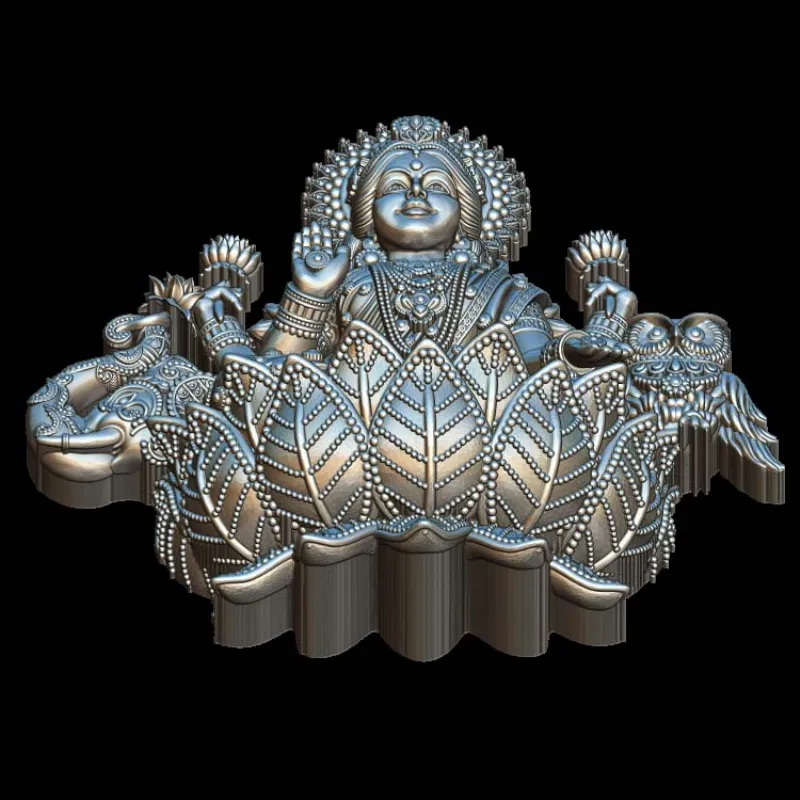 Buy Exquisite Laxmi Jewelry 3D Model STL File Online