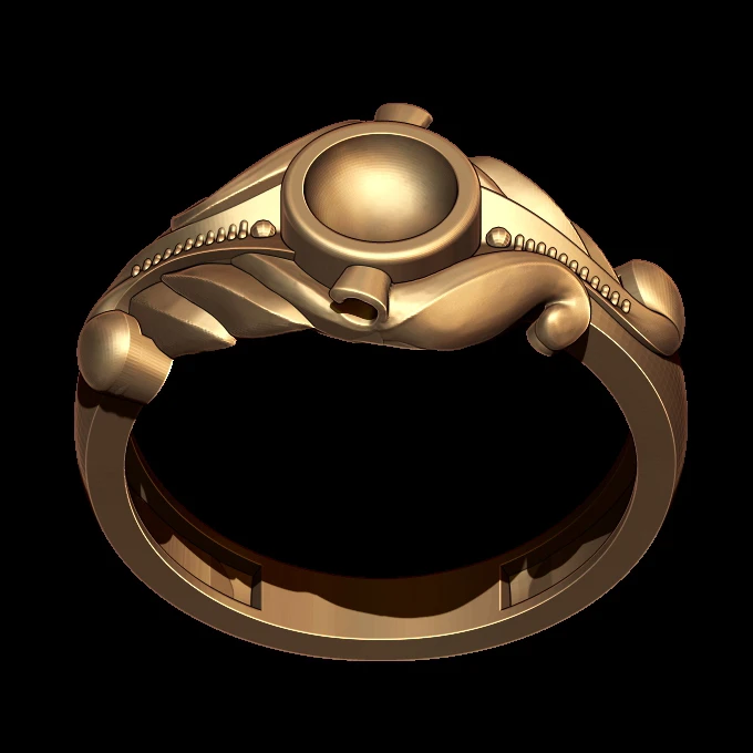 Beautiful Women Ring 3D Model STL File