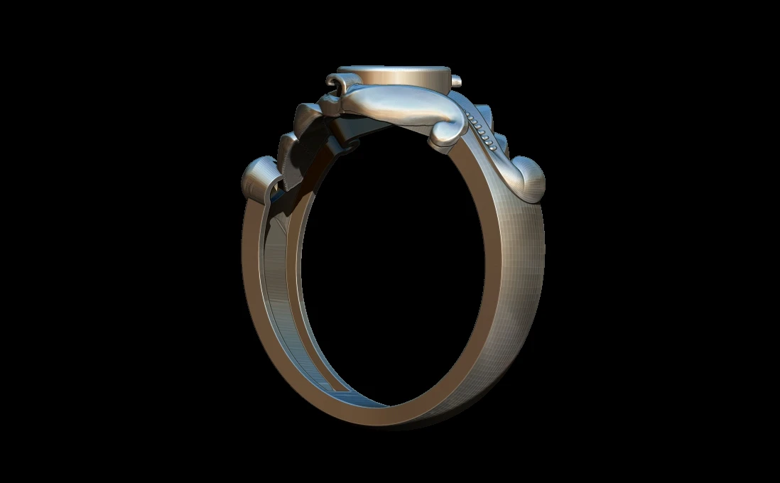Beautiful Women Ring 3D Model STL File